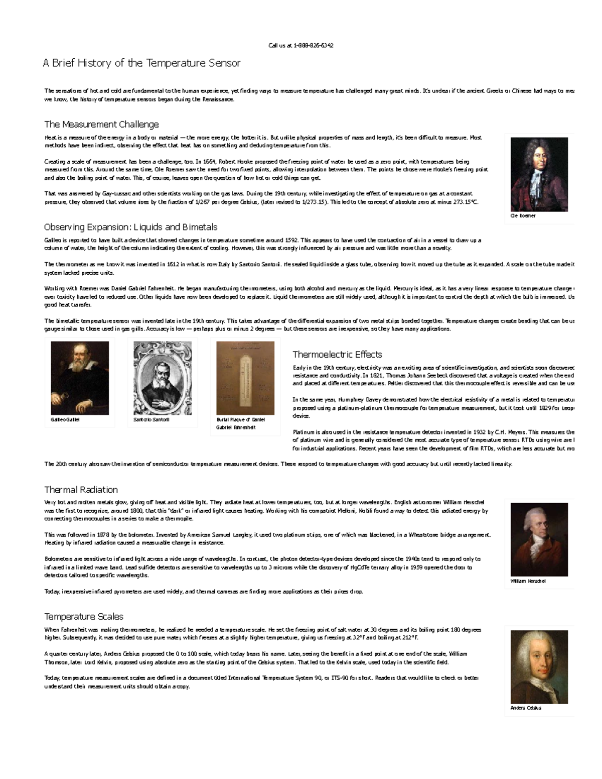 A Historical Overview of Temperature Sensors and Their Development ...