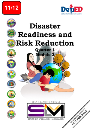 DRRR Q1 M1 - SHS Modules - Disaster Readiness and Risk Reduction ...