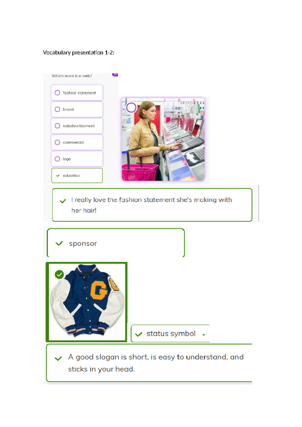 Unit 4: Going Glocal - Vocabulary & Grammar Practice Lessons - Studocu