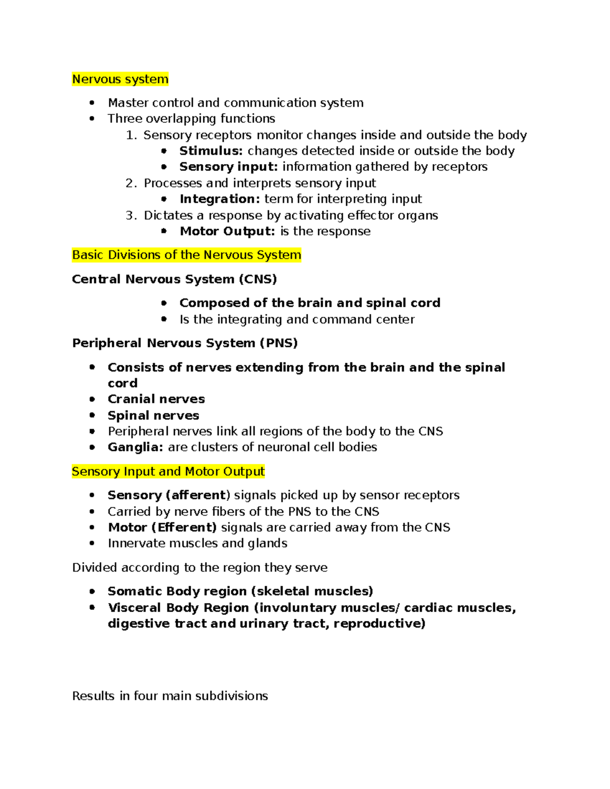 Nervous System Overview: Structure, Function, and Neuron Classification ...