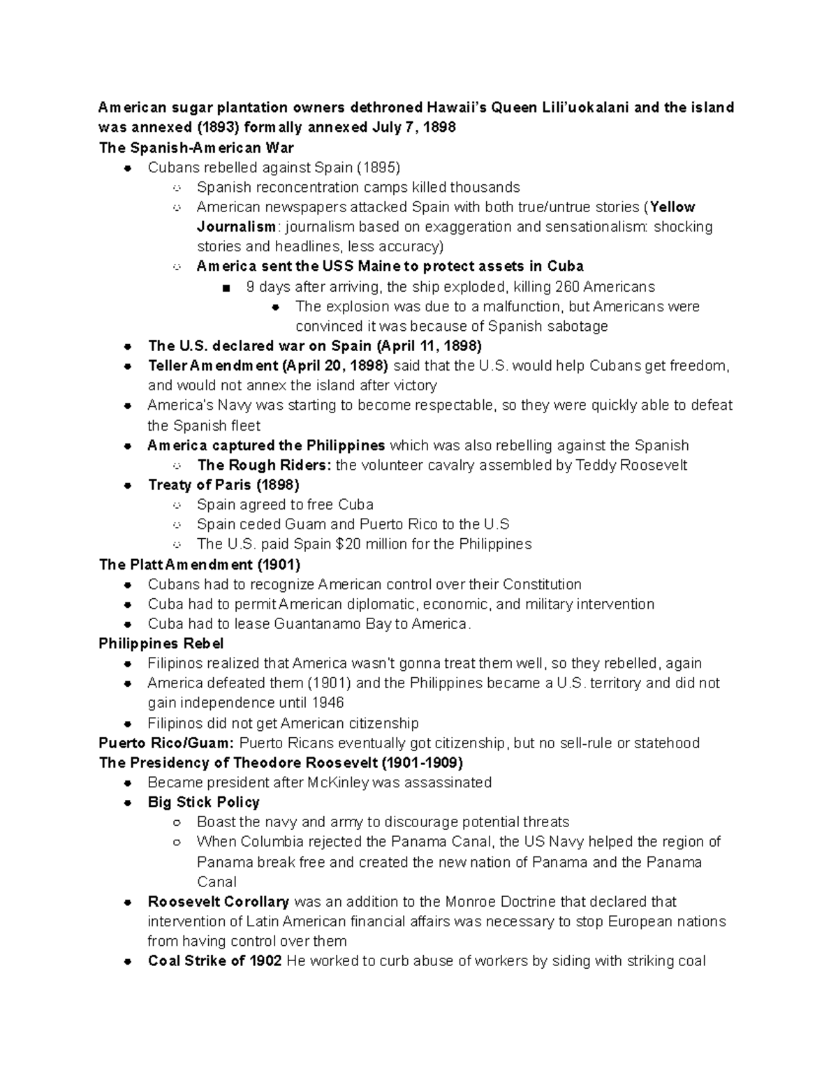 Apush Period 7 - Lecture Notes for 2020-2021 US History - American ...