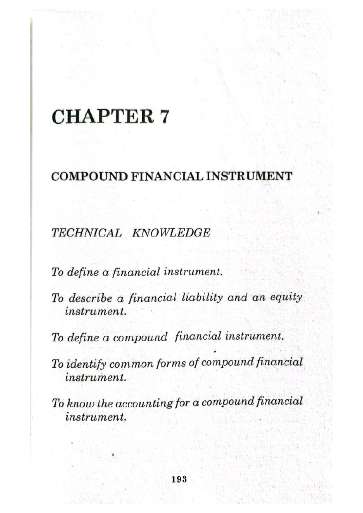 CHAPTER 7: COMPOUND FINANCIAL INSTRUMENTS IN INTERMEDIATE ACCOUNTING 3 ...