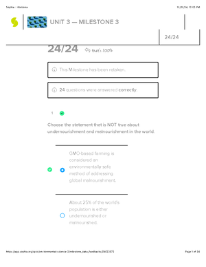 Env Science Practice milestone 3 - Sophia. Practice Milestone ...