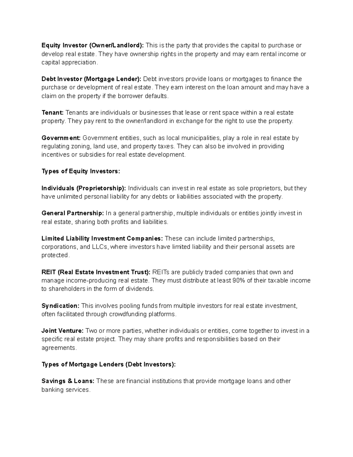 Financial Real Estate Notes: Key Concepts and Investment Strategies ...