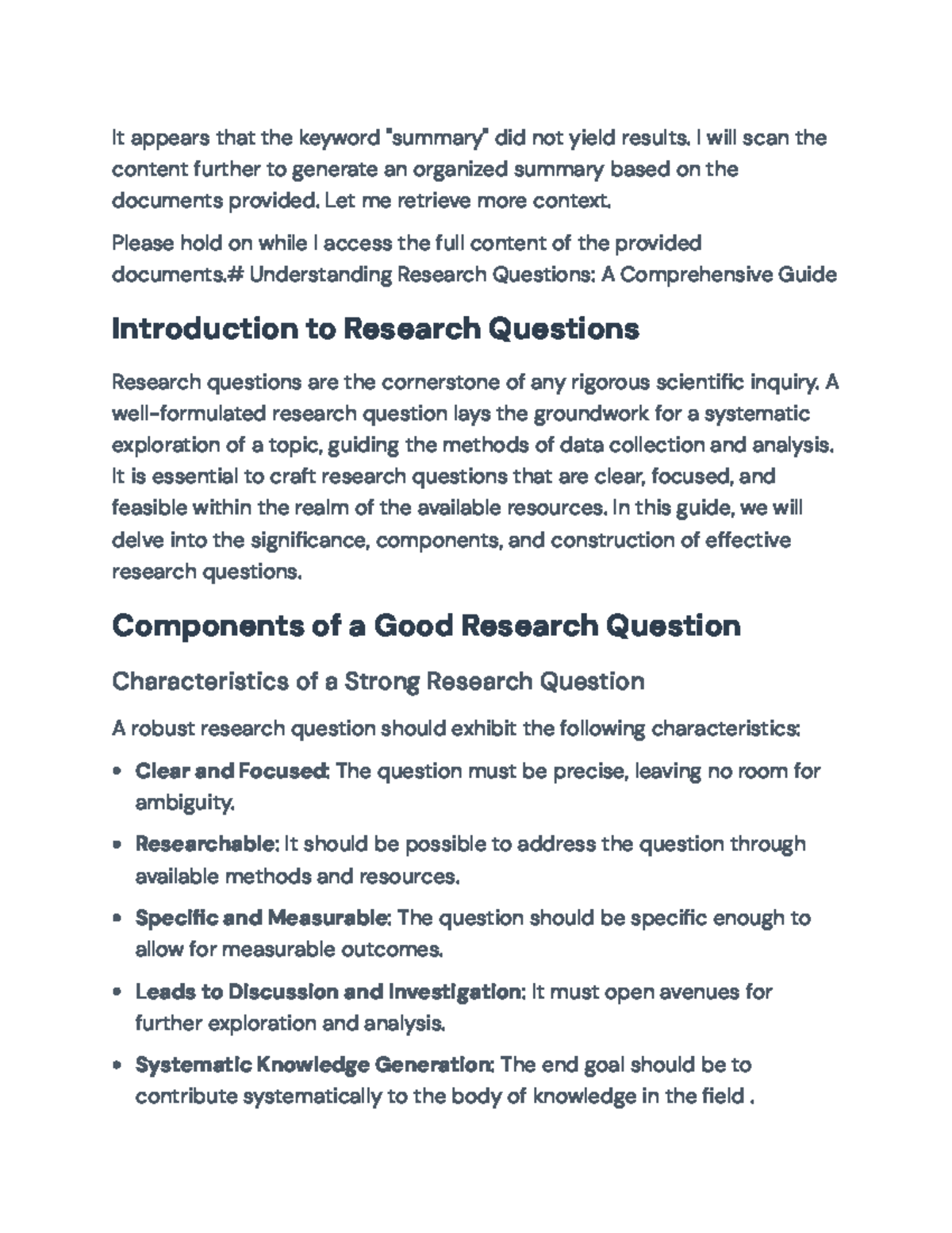 Developing Effective Research Questions: A Comprehensive Guide - It ...