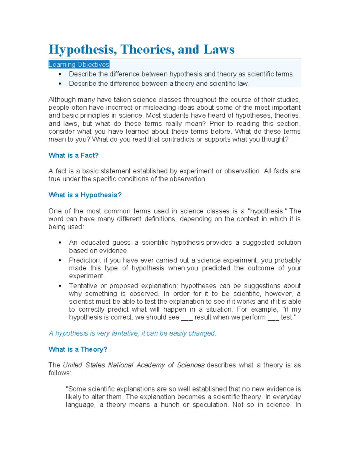 Hypothesis - Hipotesis - Hypothesis, Theories, and Laws Learning ...
