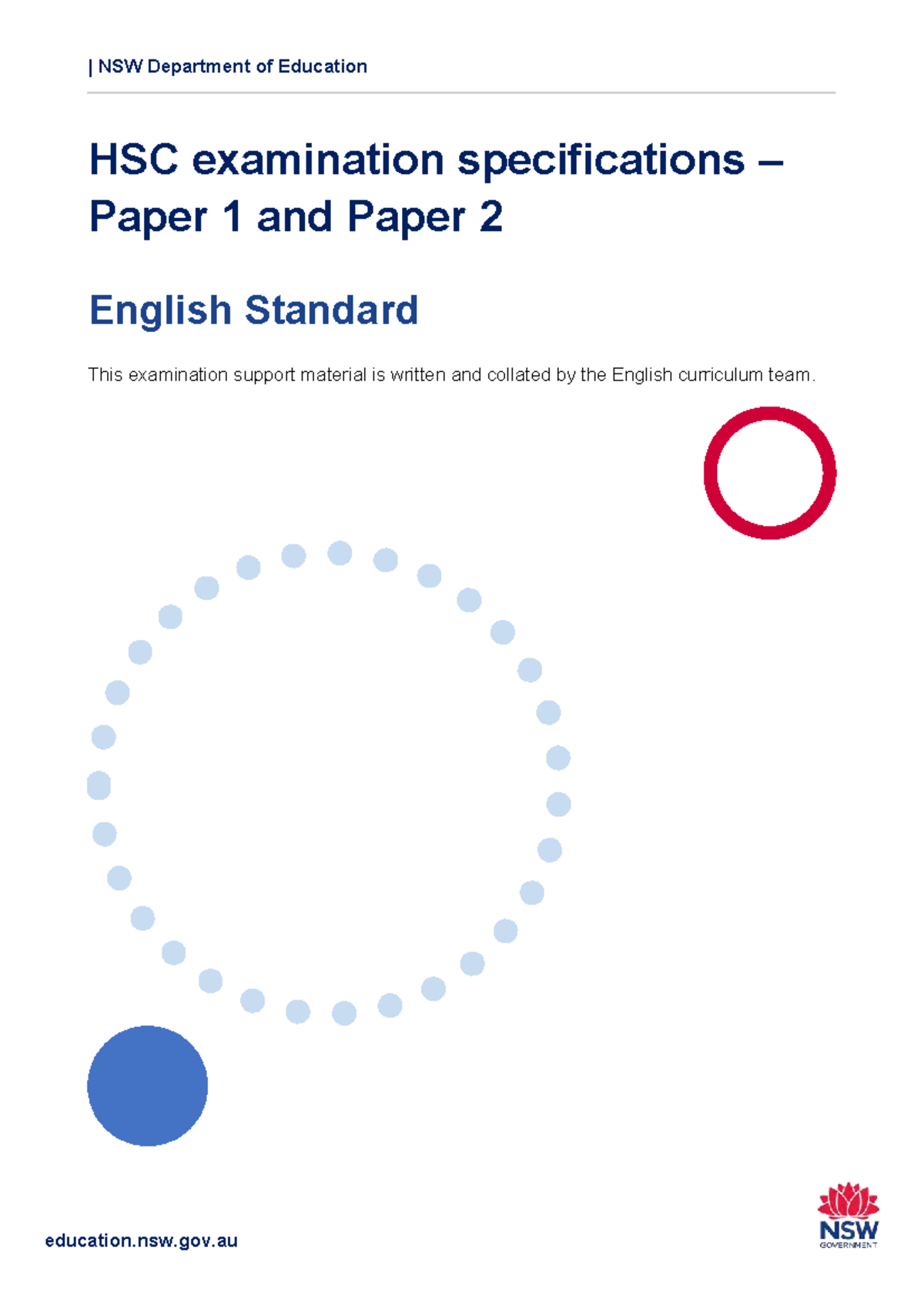 English Standard HSC Exam Specifications: Paper 1 & Paper 2 Overview ...