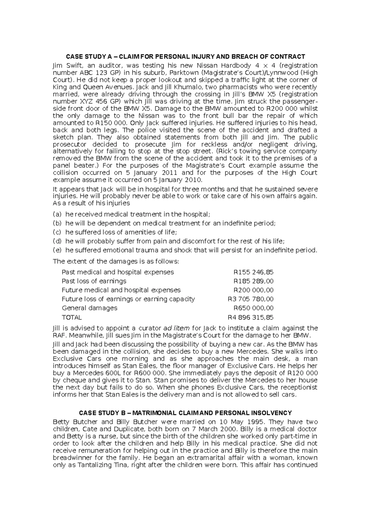 PP HC1.1 Notice of Motion for Curator ad Litem Appointment - Studocu