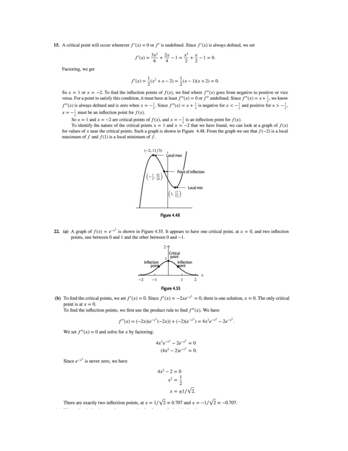 Critical Points & Inflection Points: Factoring & Product Rule Practice ...