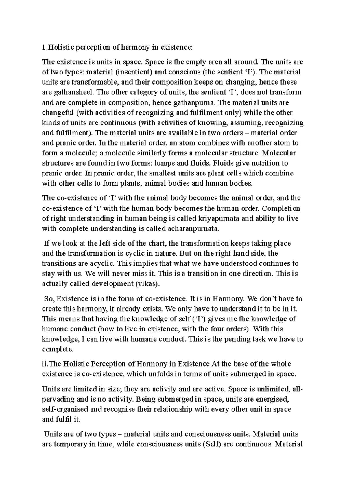 Holistic Perception of Harmony in Existence: A Comprehensive Study (WEF ...