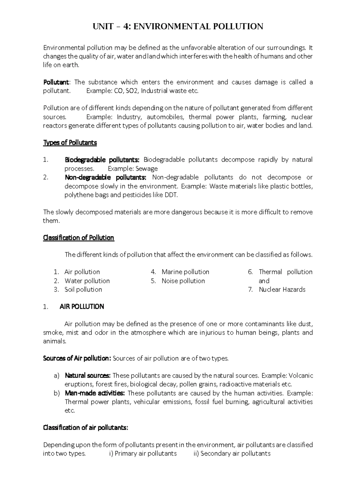 UNIT - II - Eco system - Lecture note for unit 2 - UNIT II: ECOSYSTEMS ...