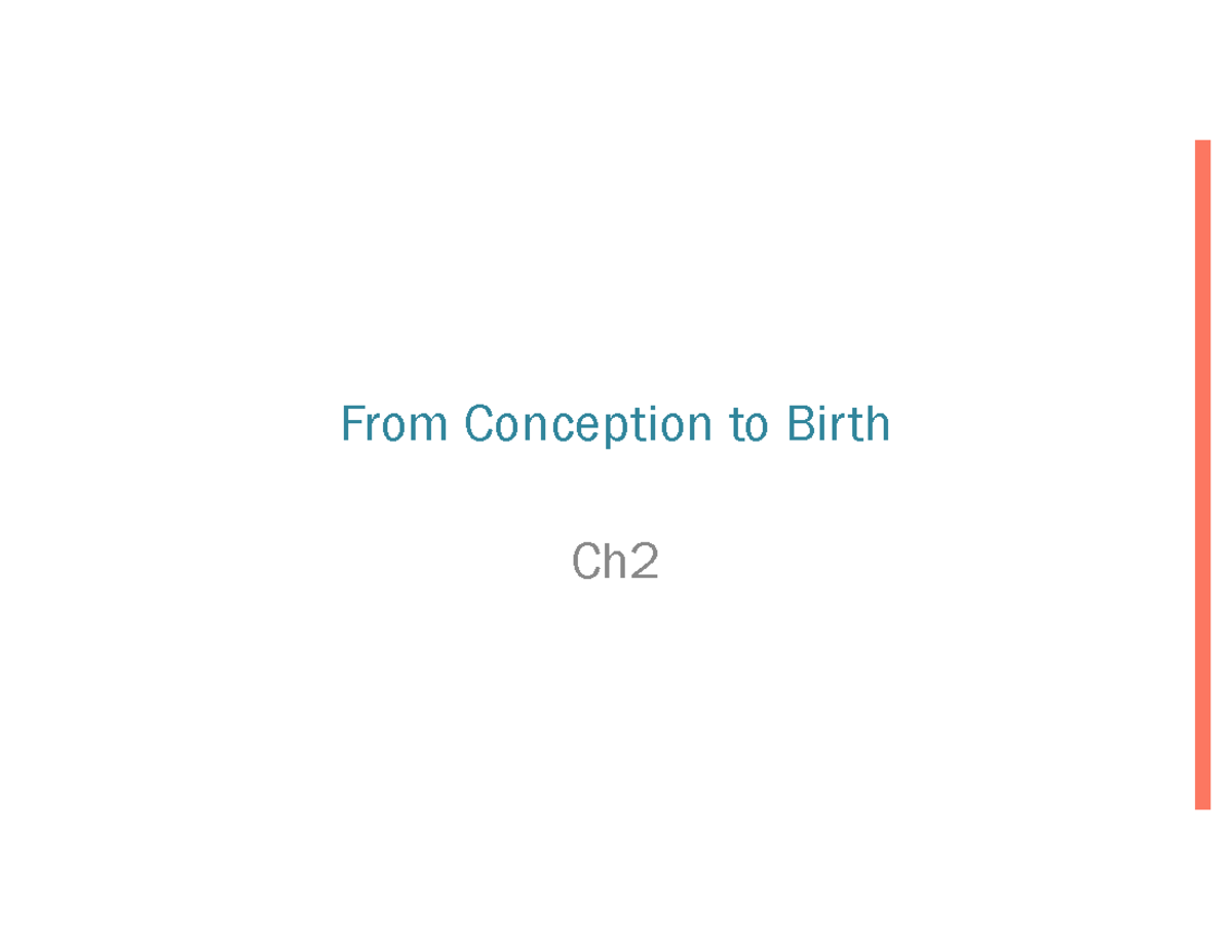 Genetic Inheritance and Prenatal Development: Insights (Ch2) - Studocu