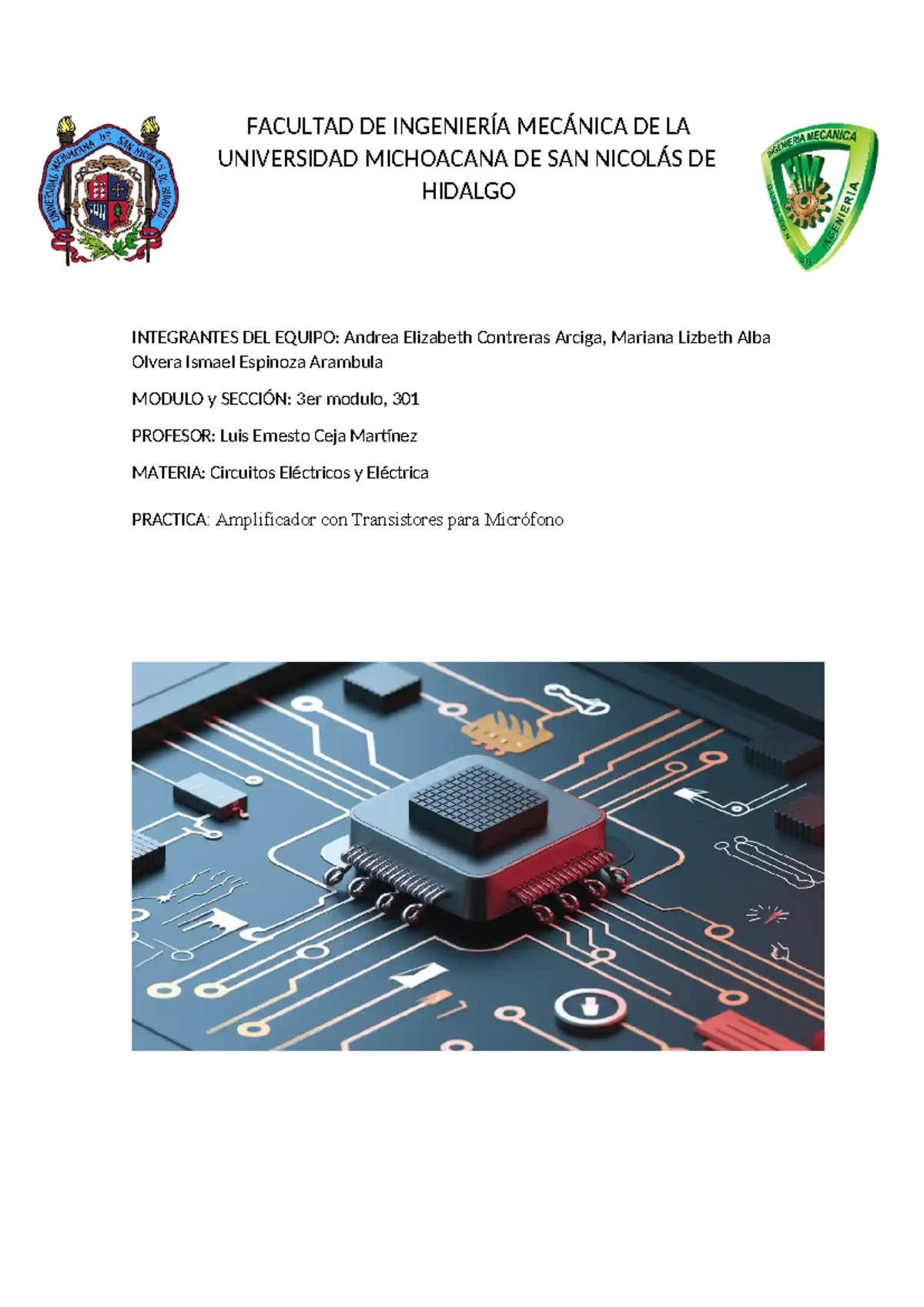 Circuito de Amplificador con Transistores para Micrófono - 3er Módulo ...