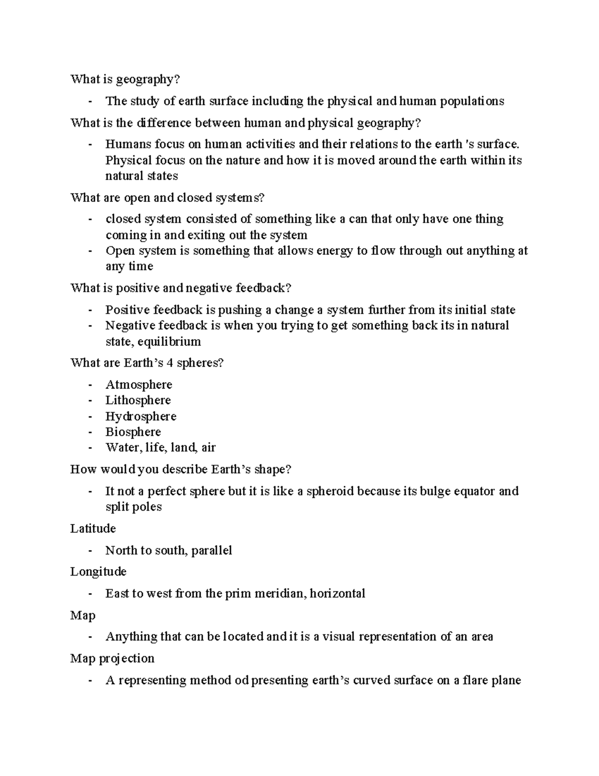 Geography Fundamentals: Earth & Human Interactions - [Course Code ...