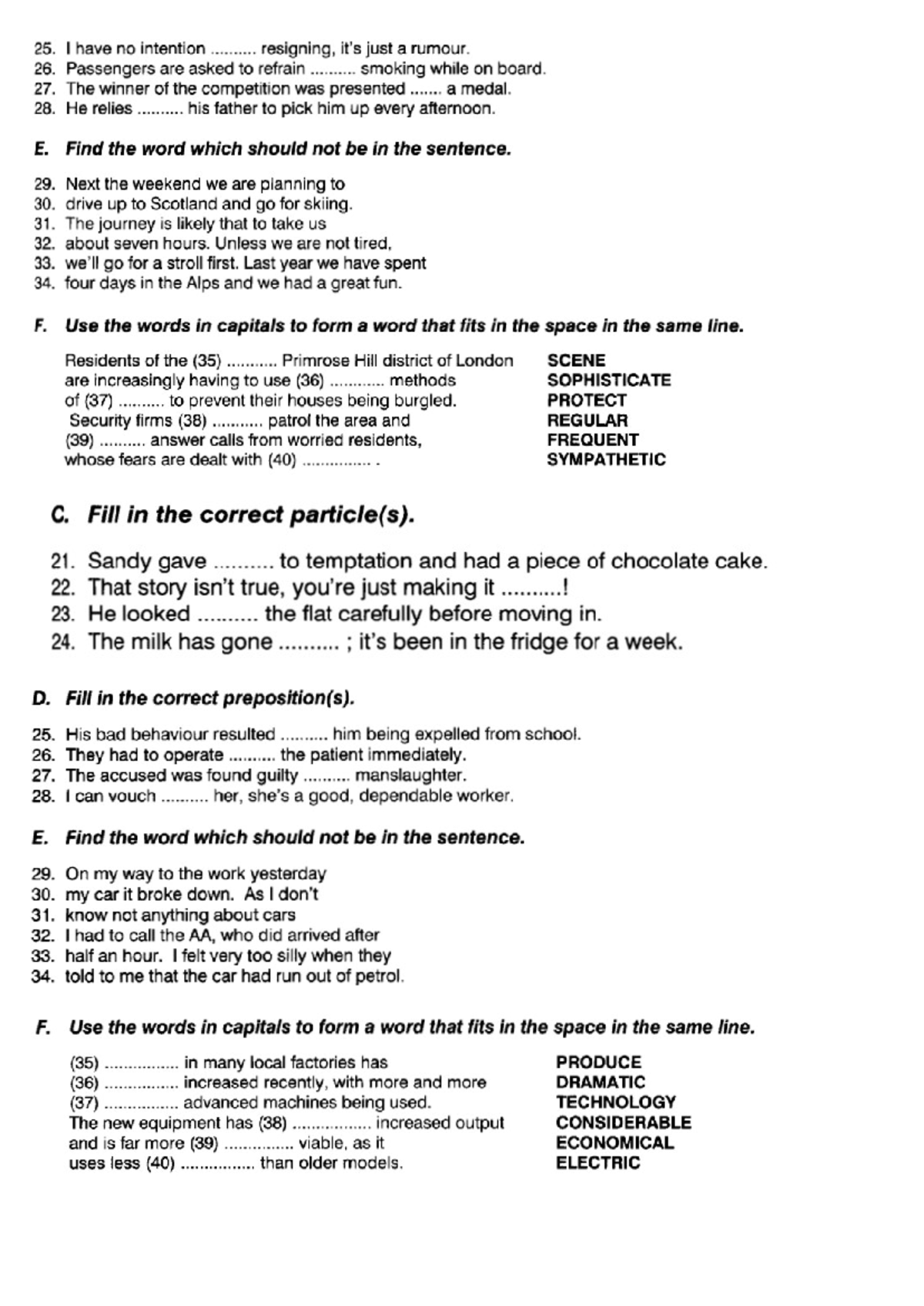 6TN IN Class Cambridge: English Language Practice Exercises - Studocu
