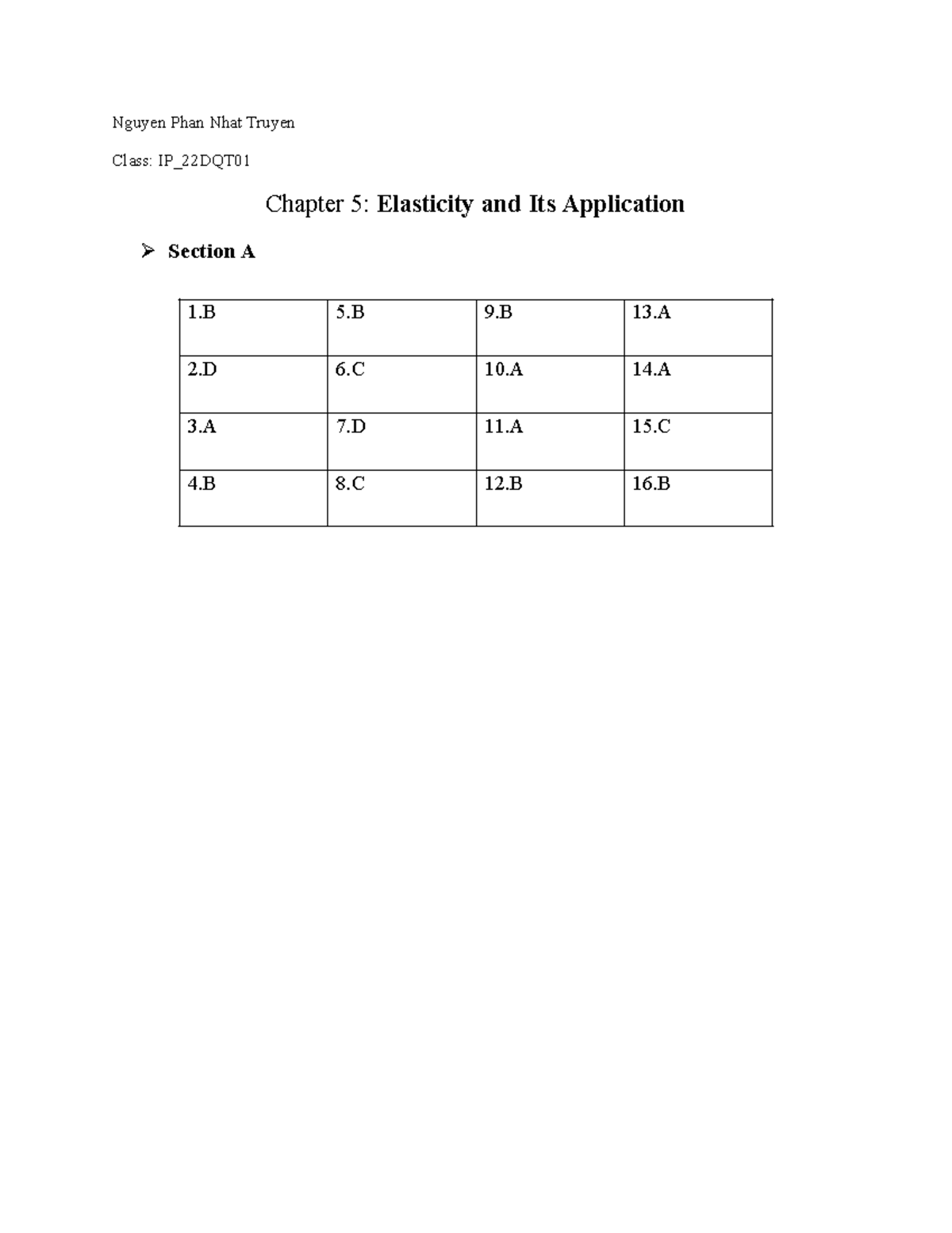 BT chap 5 - Tutorial work chapter 5 - Nguyen Phan Nhat Truyen Class: IP ...