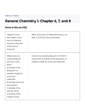 General Chemistry 1 Exam 1 Flashcards Quizlet - General Chemistry 1 Exam 1 Terms in this set ...