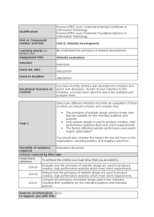 Learning aim A Topics - UNIT 2 TECHNOLOGY SYSTEMS Introduction This ...