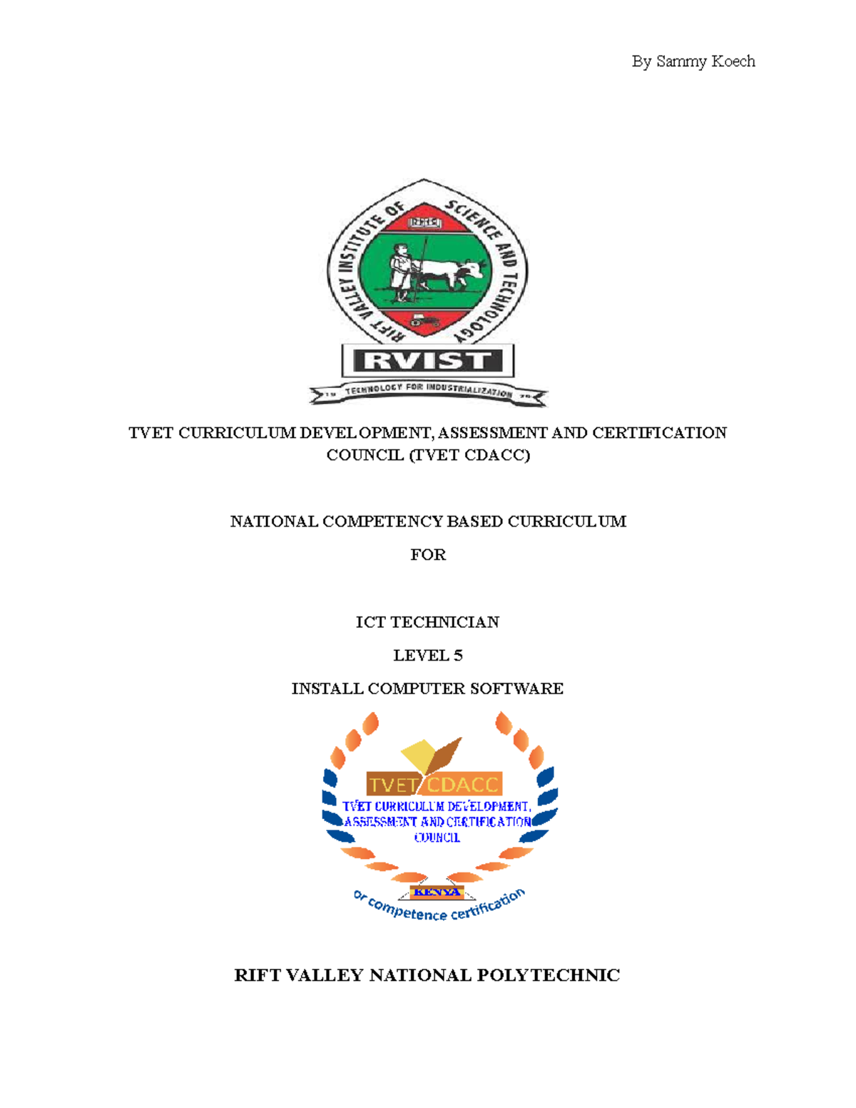 Unit IT/CU/ICT/CR/2: Install Computer Software for Level 5 ICT Technicians - Studocu