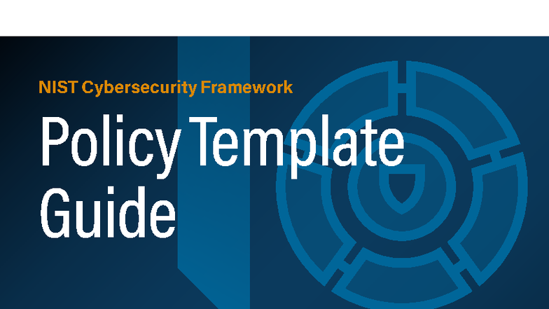 CIS MS ISAC NIST Cybersecurity Framework Policy Template Guide 2024 ...