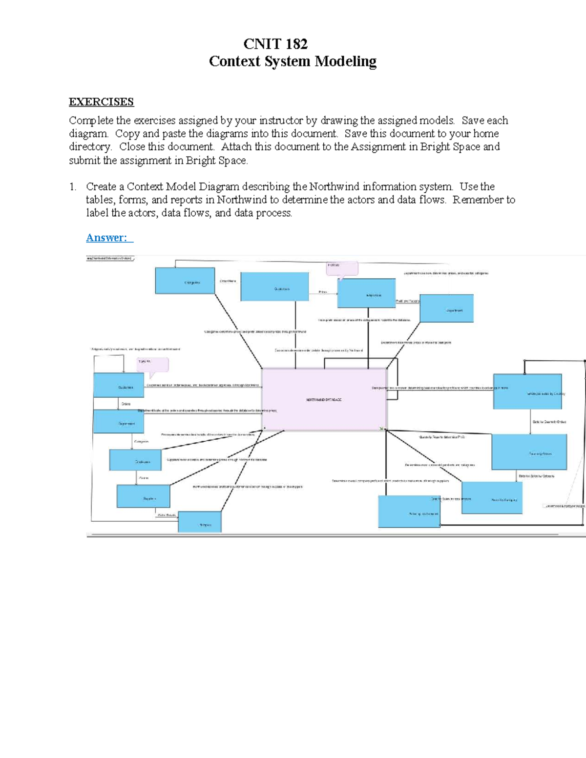 CNIT 182 Context System Modeling Exercises - Student Answers - Studocu