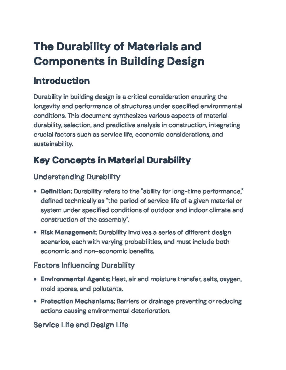 Durability of Materials in Building Design: A Comprehensive Analysis ...