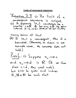 Lesson 11 - The - Tests for convergence and divergent of series The ...