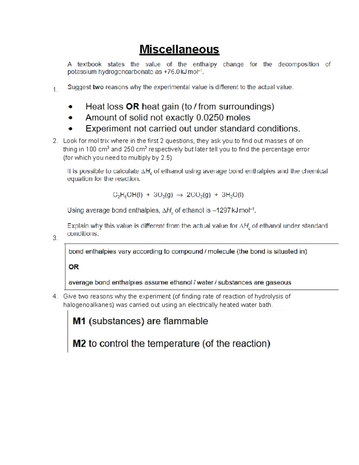 Mechanisms in AQA Chemistry: Key Definitions & Reactions - Studocu