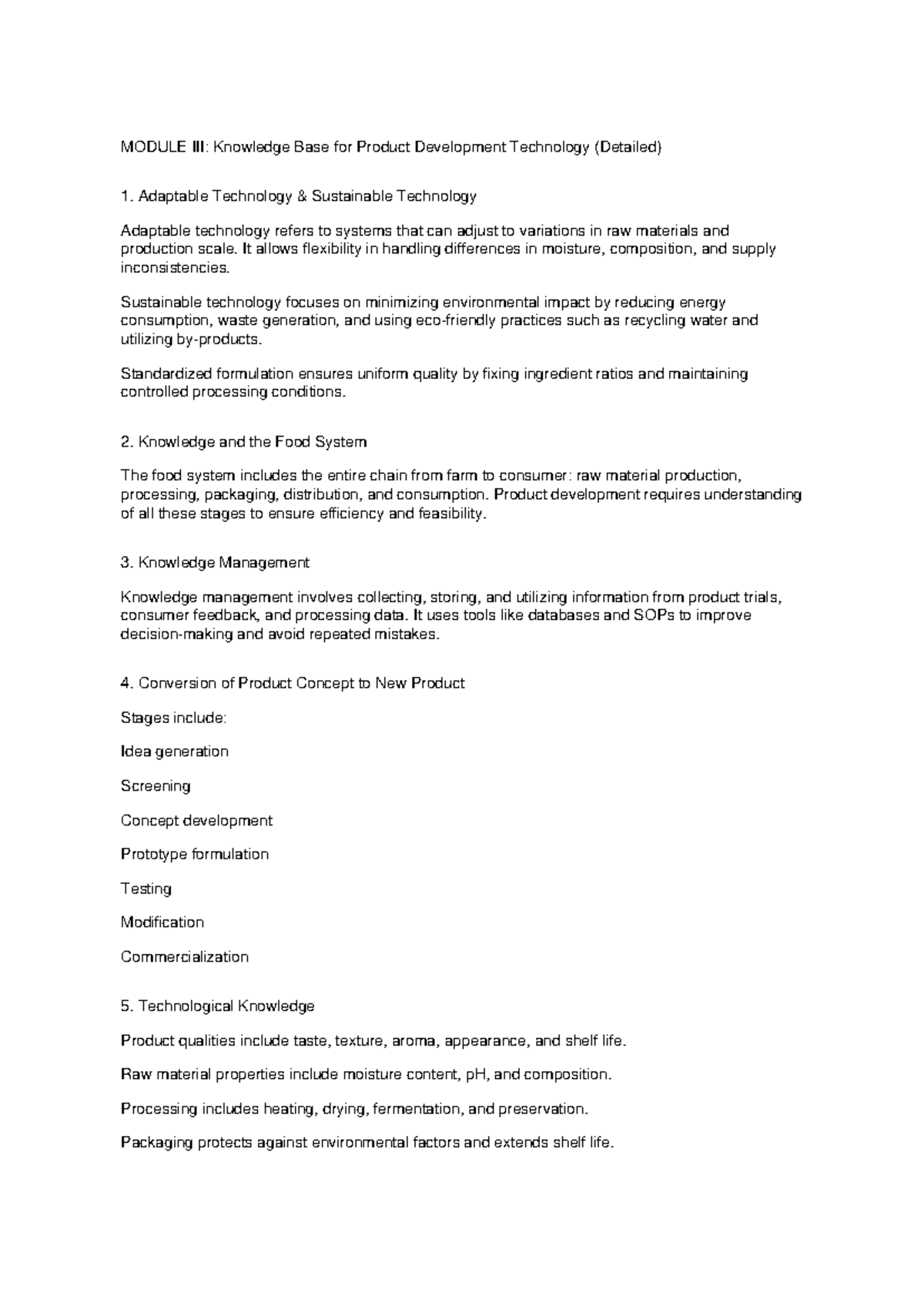 Detailed Notes on Product Development Technology (Module) - Studocu