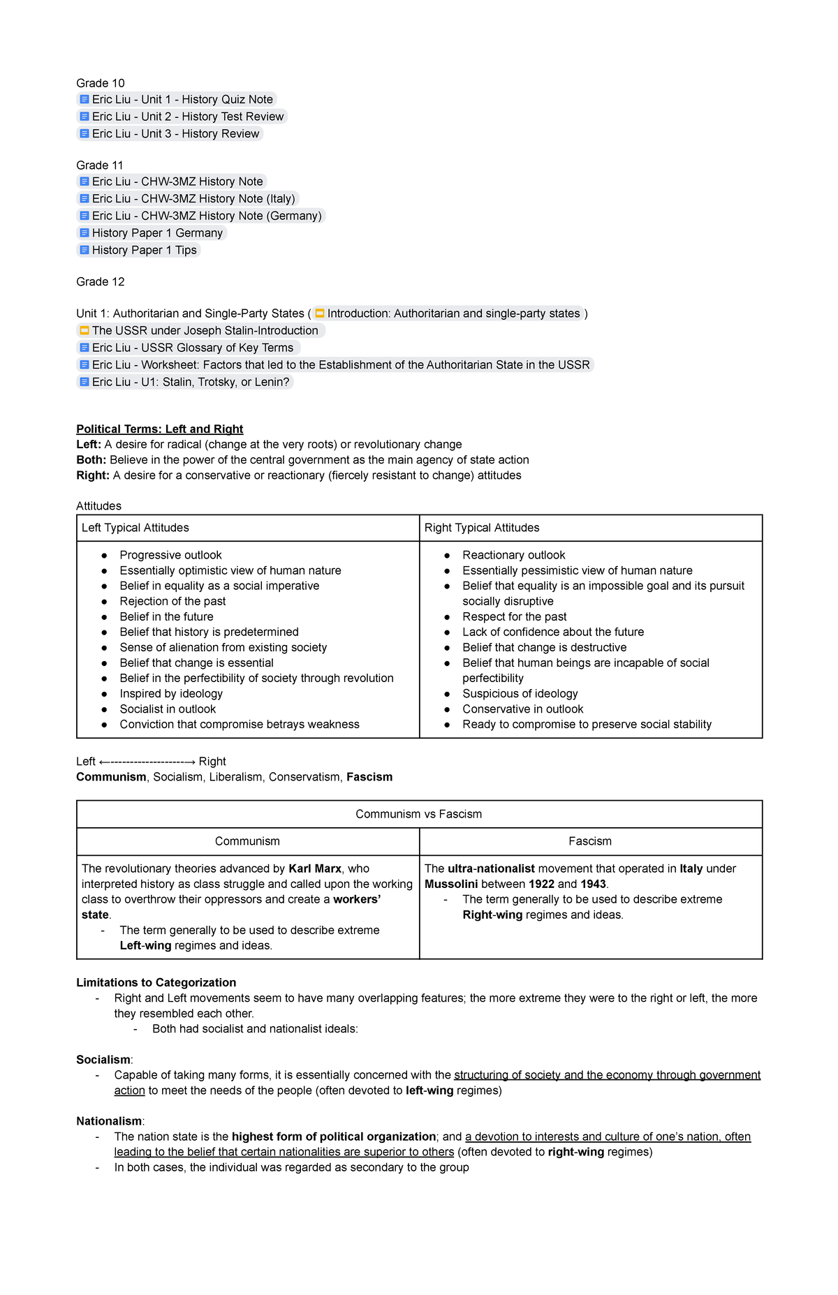 Grade 10 History: Stalin's Authoritarian State Overview and Key ...