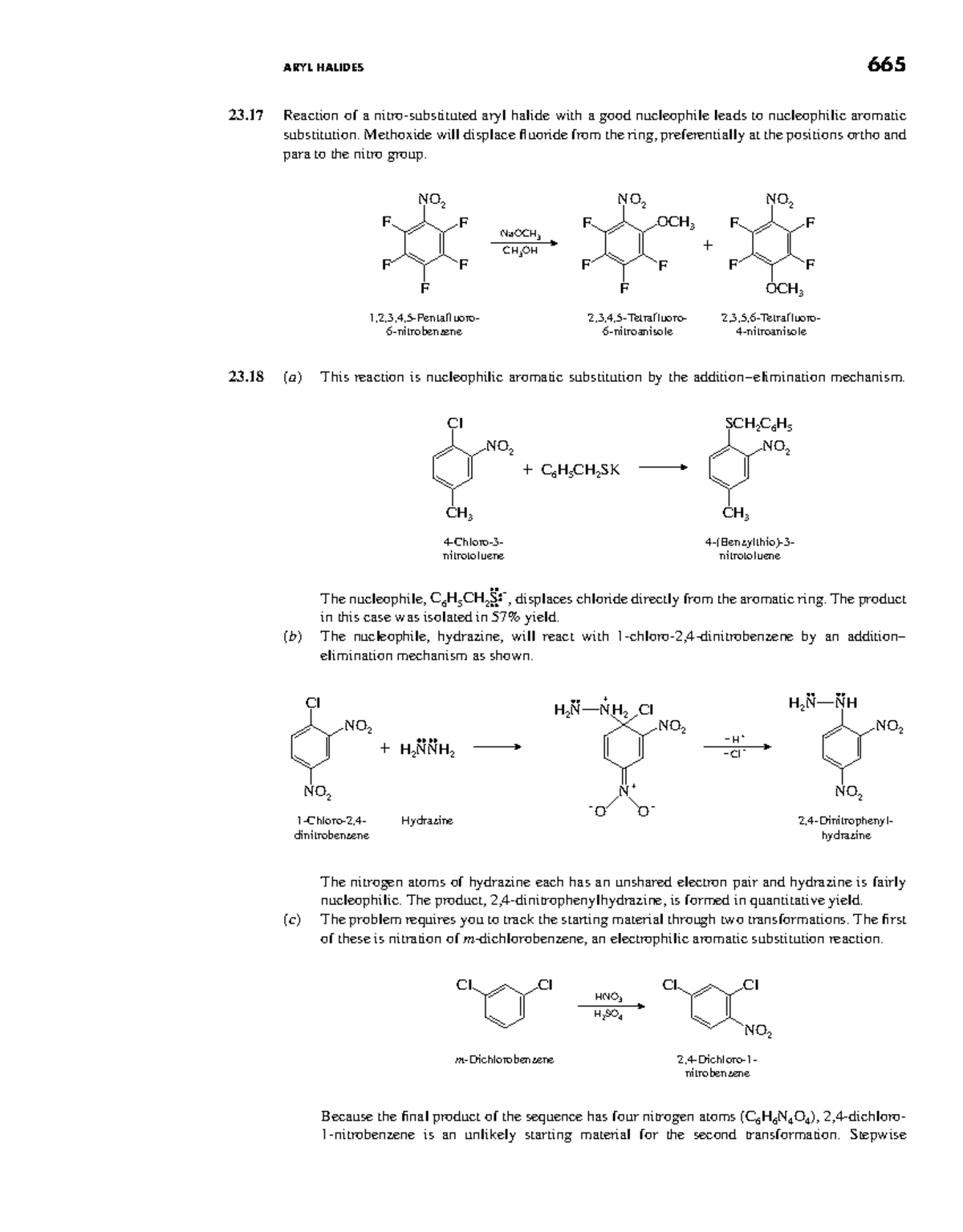 665 Organic Chemistry: Nucleophilic Aromatic Substitution Mechanisms ...
