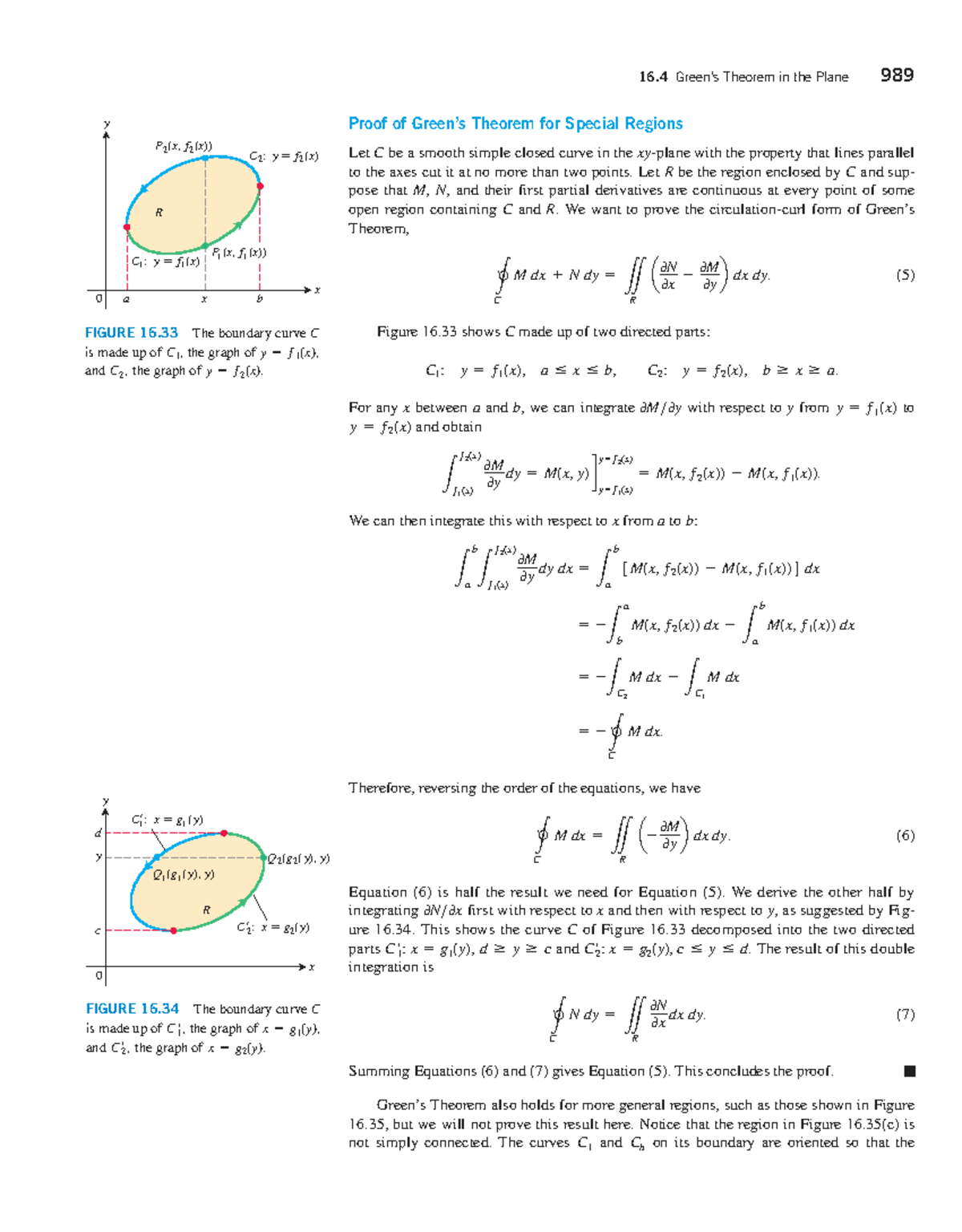 16.4 Theorem Proof for Special Regions in Thomas Calculus - Studocu