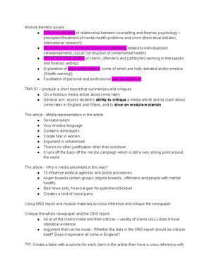 [Solved] In this TMA you are asked to write a formulation report ...