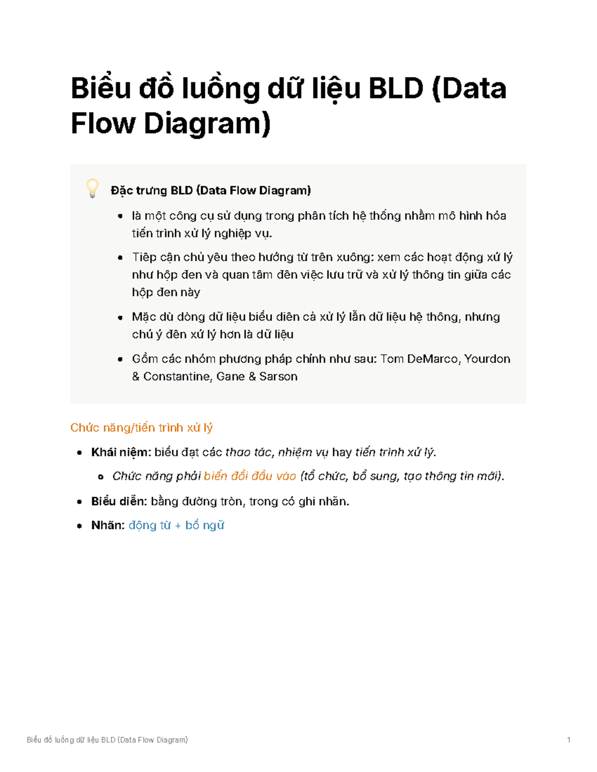 BDL (Data Flow Diagram) - Biểu đồ Luồng Dữ Liệu và Ứng Dụng - Studocu