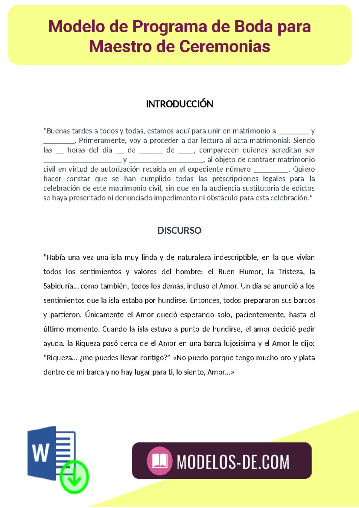 Formato De Ceremonia De Boda 5 Tips Para Ser Un Buen Maestro De