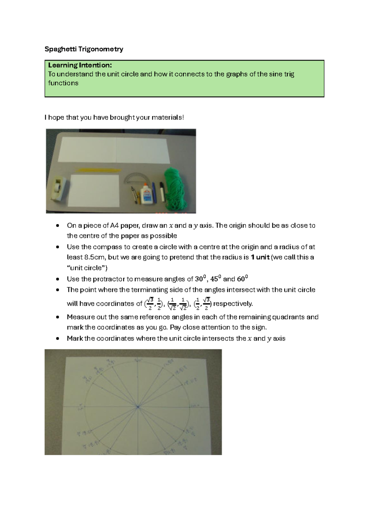 4. Spaghetti Trigonometry: Understanding the Unit Circle and Sine ...