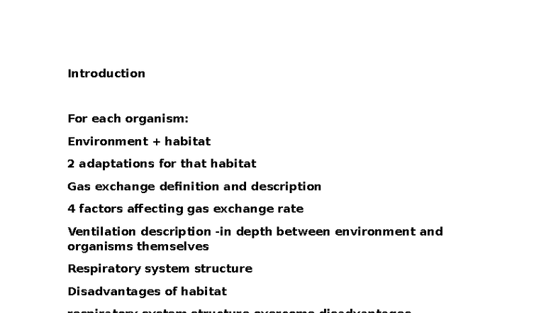 Biology Internal - 2: Adaptations & Gas Exchange in Aquatic and ...