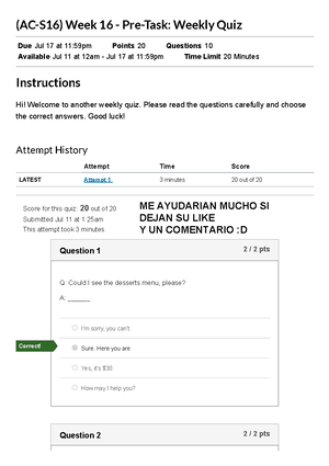S02 My Daily Routine - Task obligatorio de ingles II - Week 2 - Task: Assignment - My Daily ...