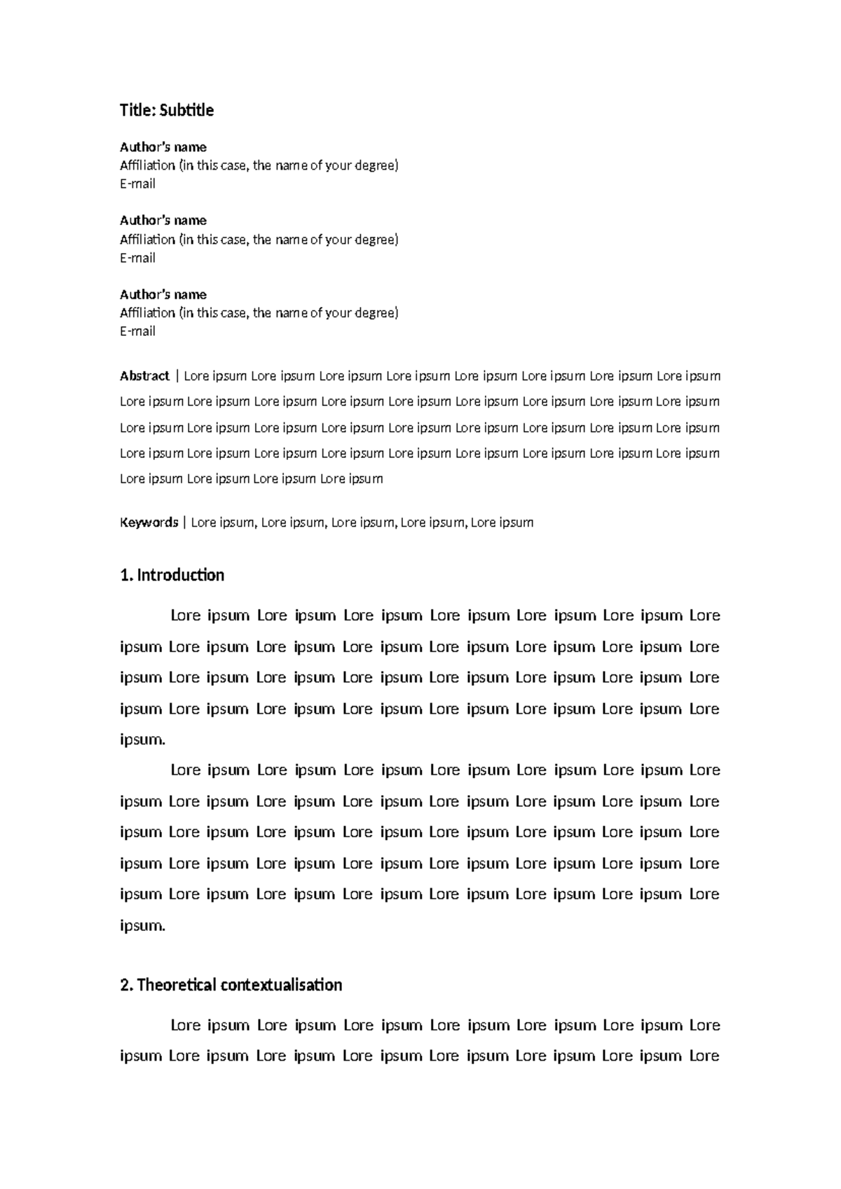 Template Article ENG - vvvvvv: Structure and Guidelines - Studocu