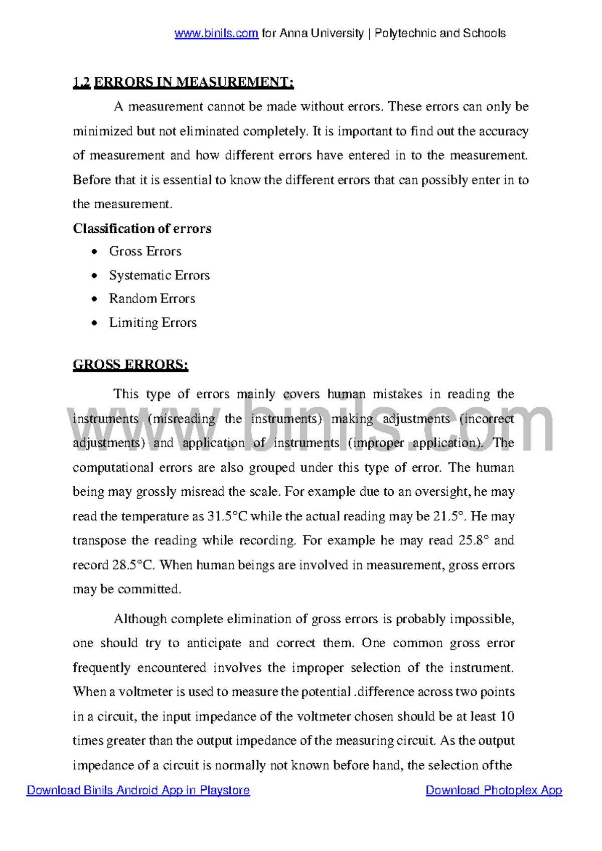 OIC751 UNIT 1: Error Classification and Measurement Insights - Studocu
