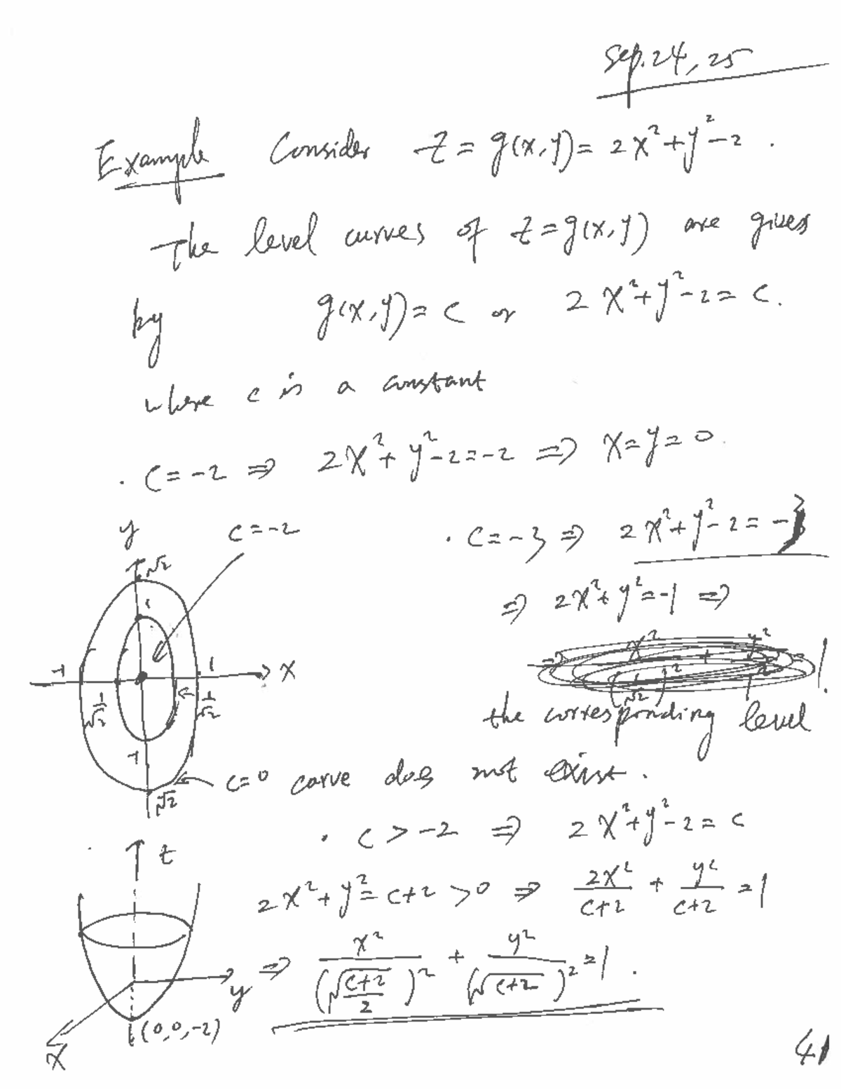 M200 (Sep 22-26) - UBC Math 200 Lecture Notes on Limits and Curves ...