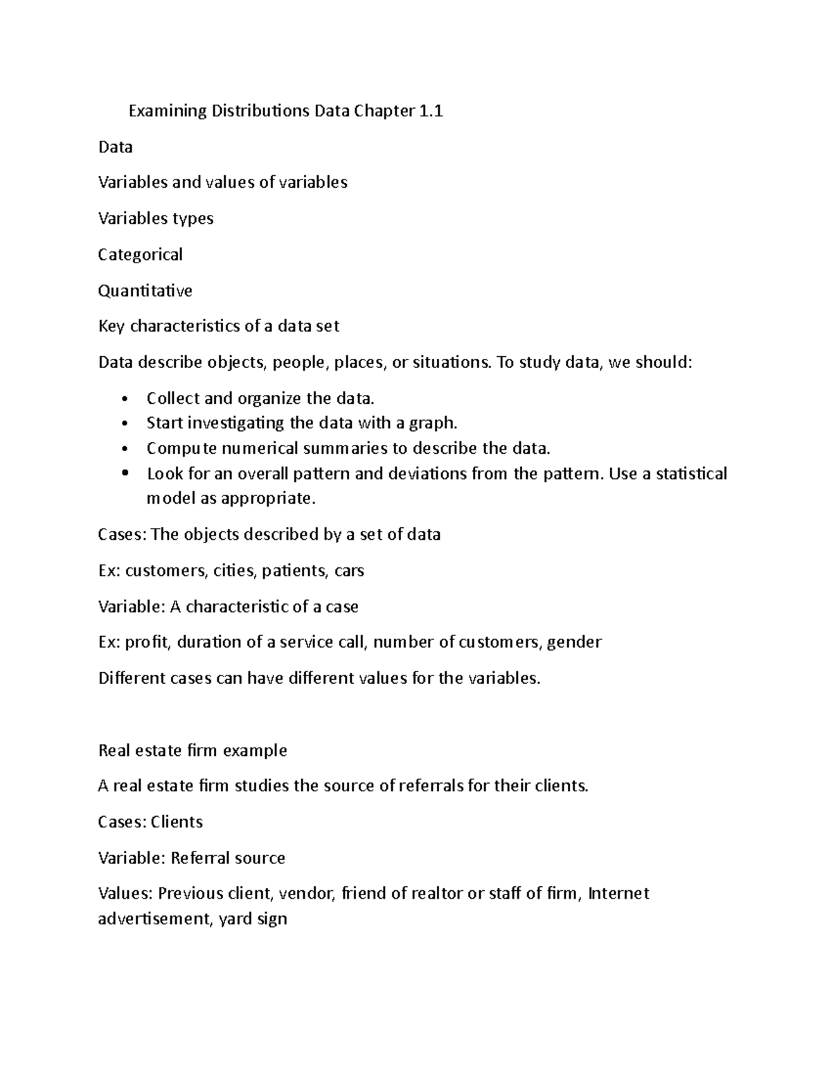SC-MATH-1532 Chapter 1: Analyzing Data Distributions and Graphs - Studocu