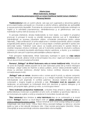 Eseuri bacalaureat - „MOARA CU NOROC” – IOAN SLAVICI Realismul este ...