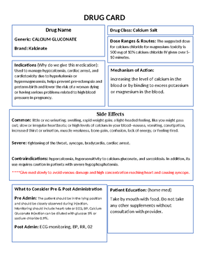 D5 half NS - Drug Card - DRUG CARD Drug Name Generic: D5 ½ NS (0% ...