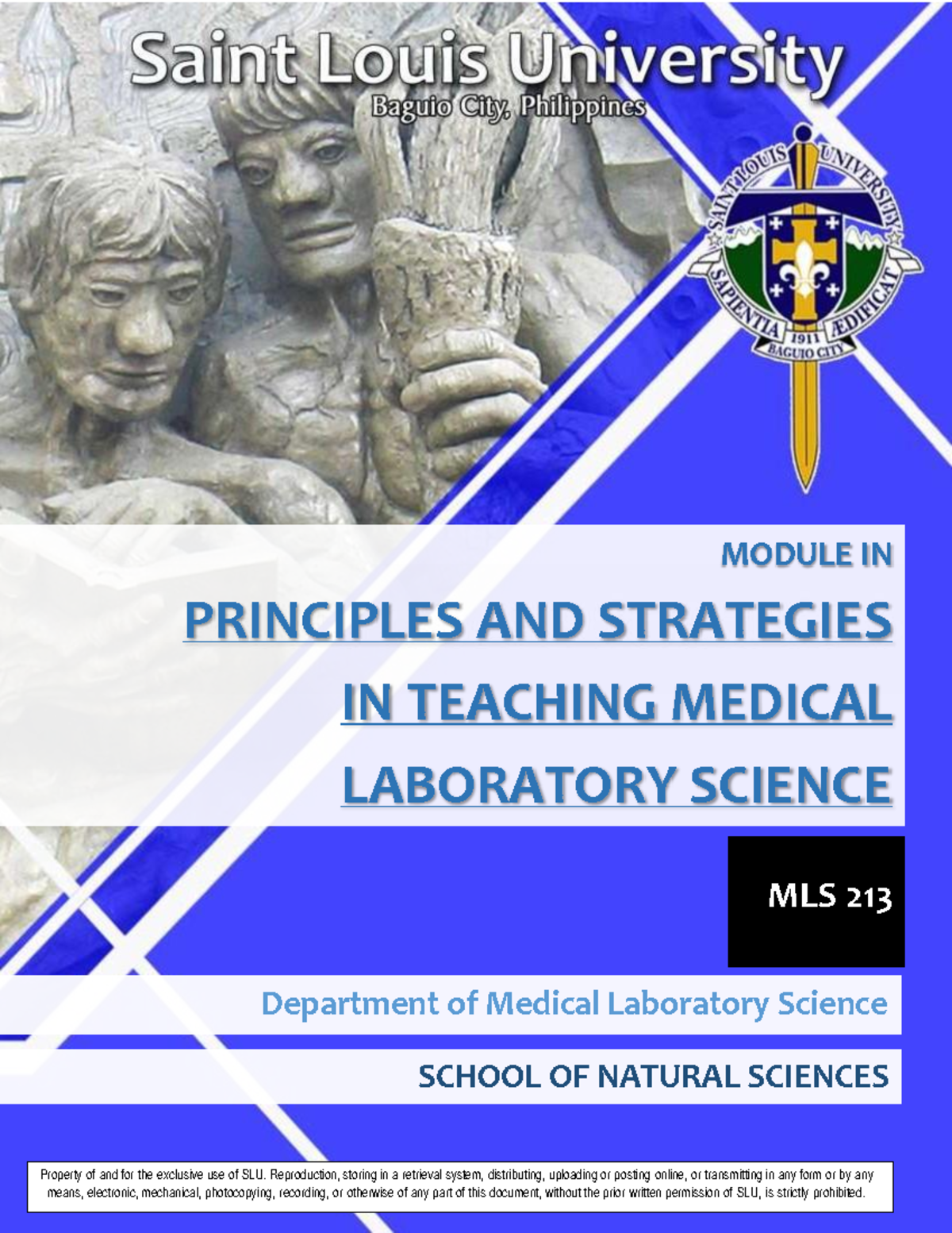 Principles & Strategies in Teaching Medical Laboratory Science (MLS 213 ...