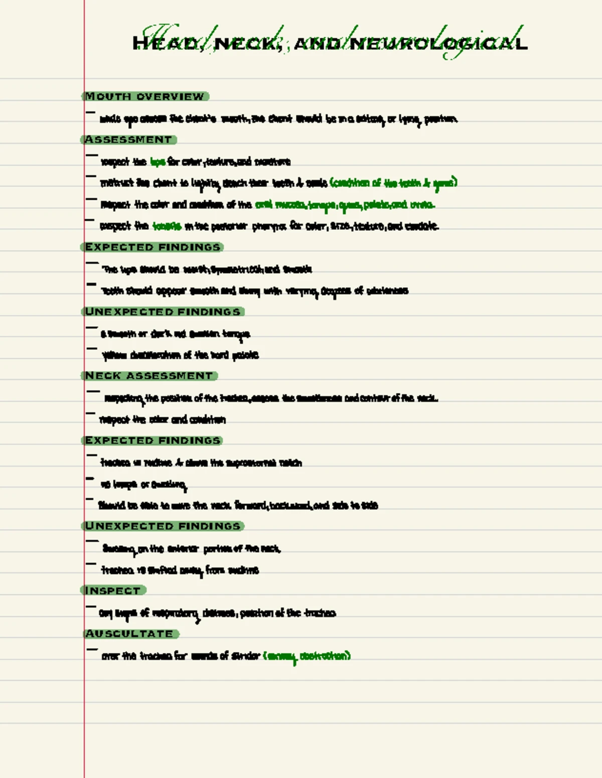 Assessment of Facial Features and Eye Structures in Nursing Care - Head ...