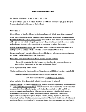 Mental Health Agressions - Aggressive The client with a history of ...