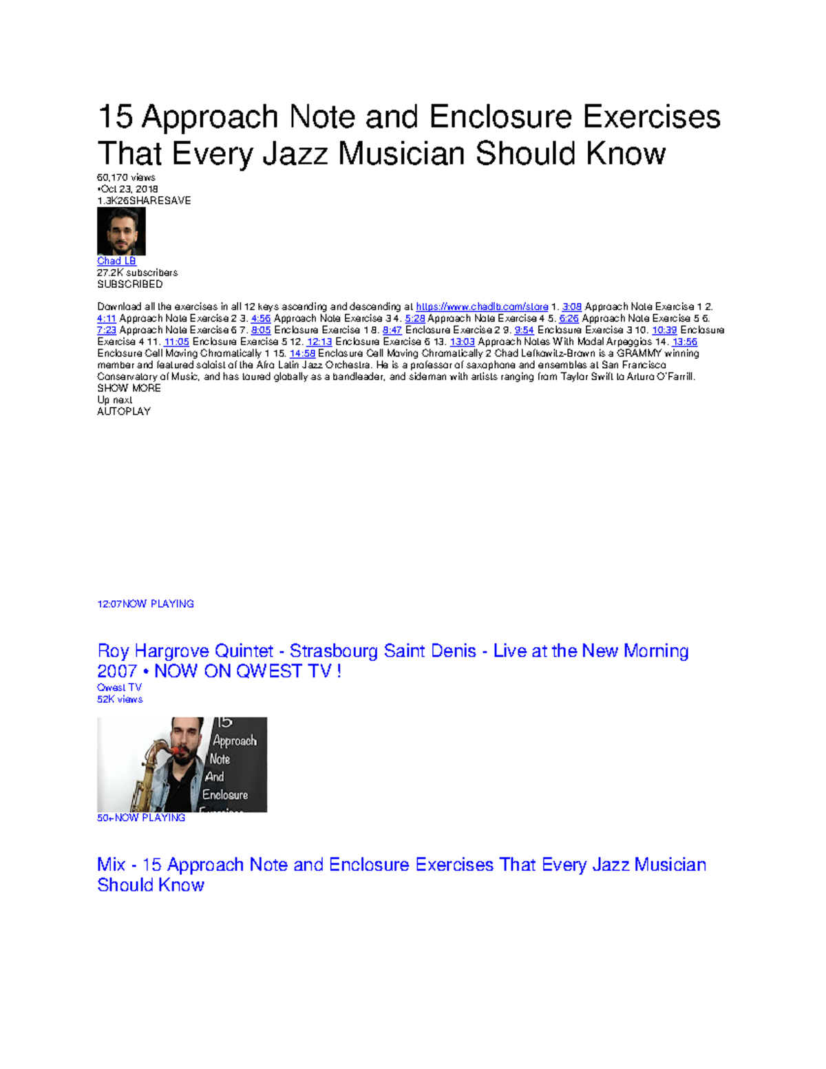 Jazz Piano Exercises: Approach Notes & Enclosures for Musicians - Studocu