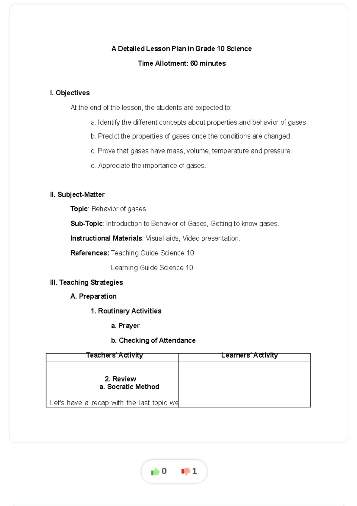 Grade-10-science-lesson-plan-gases compress - A Detailed Lesson Plan in ...