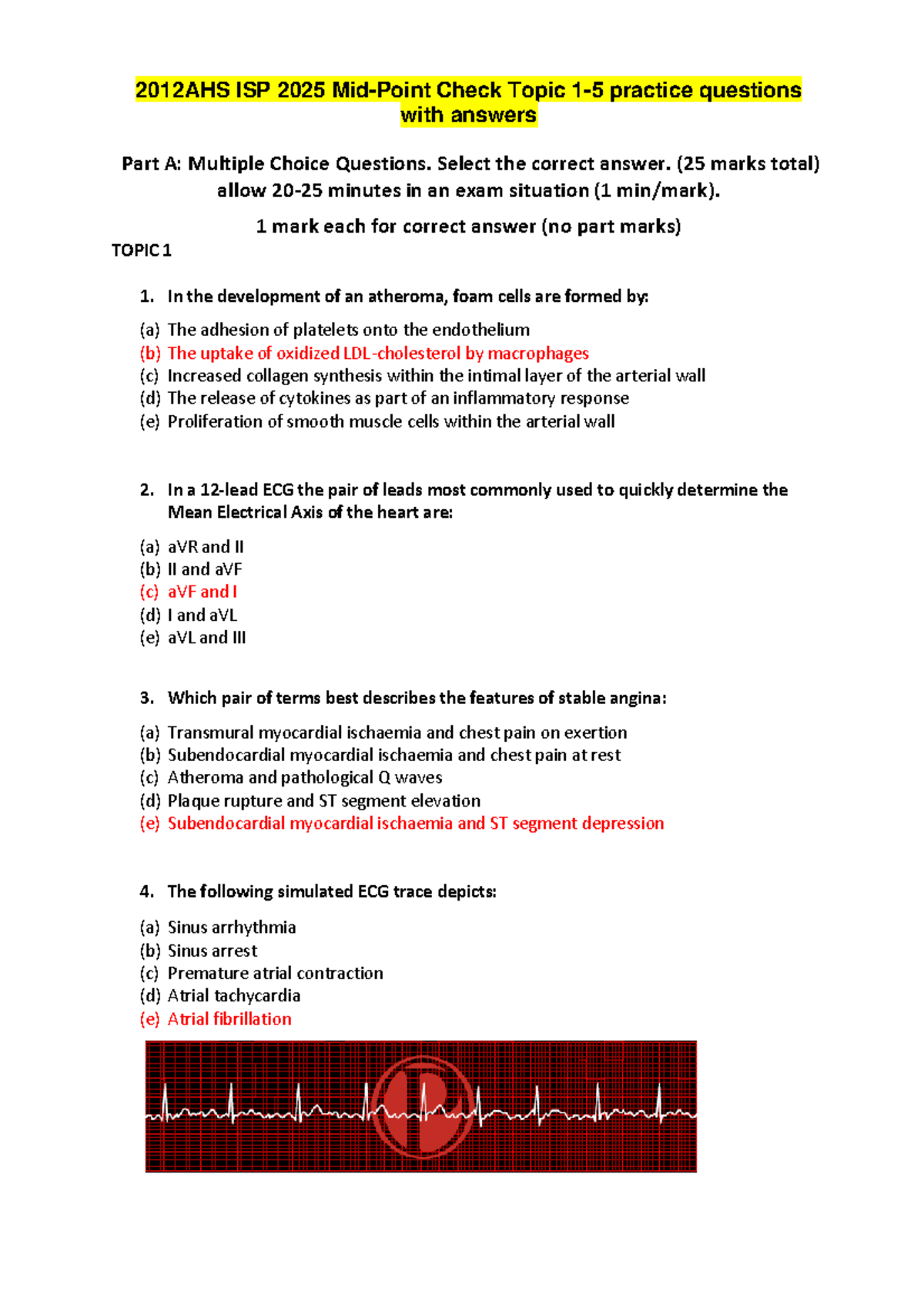 2025AHS ISP Mid Point Check: Topics 1-5 Practice Qs & Answers - Studocu